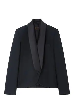 Loro Piana Beth" Jacket With Shawl Lapel - Black