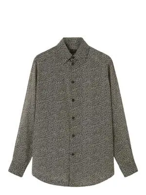 Loro Piana Thea Printed Shirt - Black/ivory