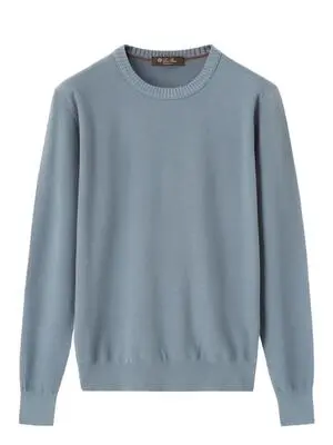 Loro Piana Walkery Crewneck Pullover - Blurred Clouds