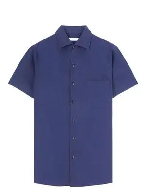 Loro Piana Logo Short-sleeved Shirt - Blue