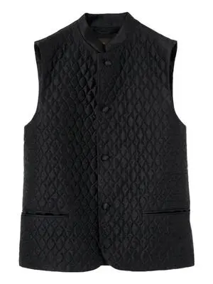 Loro Piana Windsor Quilted Vest - Black