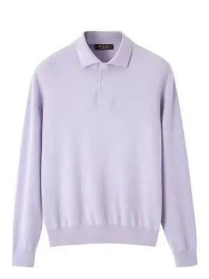 Loro Piana Sergio Polo Shirt Iced Violet