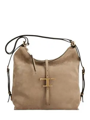 TOD'S Tod's Timeless Small Shoulder Bag Beige
