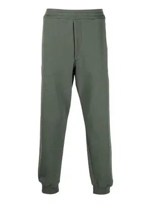 Alexander McQueen Logo Printed Elastic Waist Jogging Pants - Black