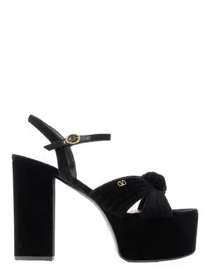 Valentino Garavani Open-toe High-heeled Platform Sandals - Black