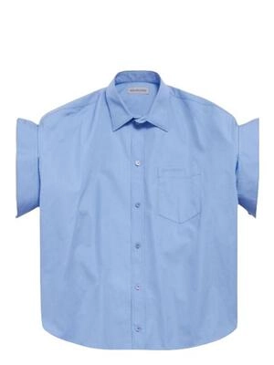 Balenciaga Balenciaga Tucked Sleeve Shirt Light Blue