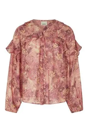 ISABEL MARANT ÉTOILE Isabel Marant Printed Blouse With Ruffle Detail