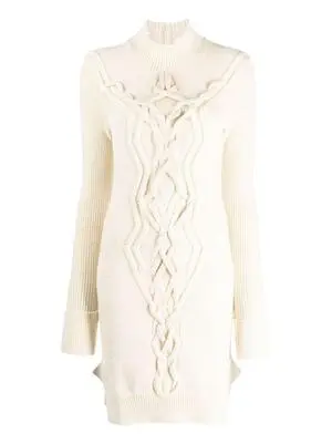 Isabel Marant Étoile Embroidered High Neck Knitted Jumper - White