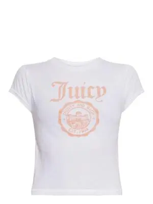 SPORTY  RICH Sporty & Rich Cropped T-shirt - White