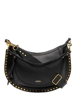 Isabel Marant Étoile Studded Leather Hobo Bag - Black