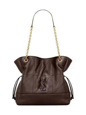 Saint Laurent Jamie Small Shopping Bag In Lambskin - Arabica