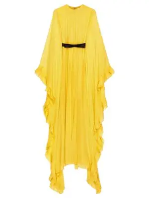 Givenchy Long Sleeve Silk Chiffon Evening Dress - Aureus