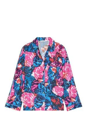 Givenchy Floral Print Pyjama Shirt - Blue