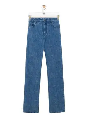 Loewe Embroidered Belt Loop Jeans - Denim Blue