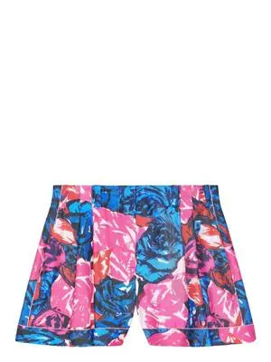 Givenchy Floral Print Pyjama Shorts - Blue