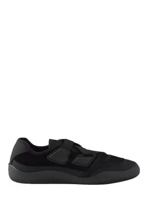 Prada Prada Speedrock Technical Mesh And Leather Sneakers Black