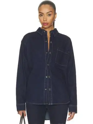 Good American Denim Oversized Shirt - Indigo1320