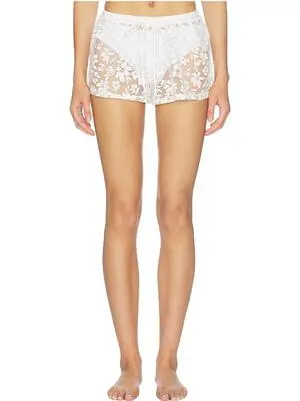Free People Early Sunsets Lace Short - Ivory