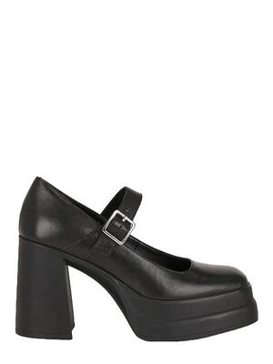 Free People Marais Mary Jane Platform Block Heel - Black