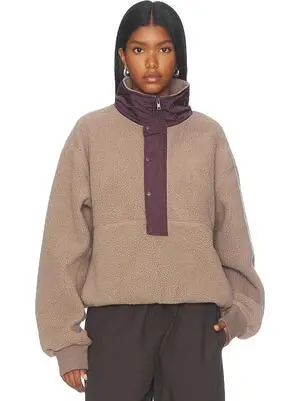 ENTIRE STUDIOS System Half Zip Fleece - Brown