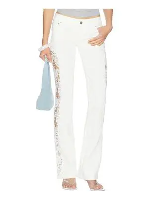 JADED LONDON Jaded London Cooper Jeans With Lace Appliqué