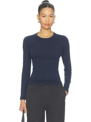 LESET LESET Nando Slim Fit Long Sleeve Top Midnightmelange