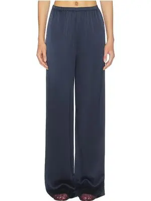 Sablyn Lexi Low Rise Relaxed Pull-on Pant In Navy - Midnight Navy