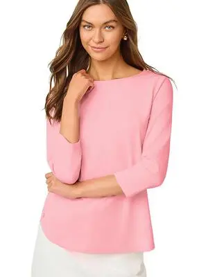 Lilly Pulitzer® Lilly Pulitzer Key West 3/4 Sleeve Top Conch Shell Pink
