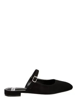 RAG & CO Rag & Co. Buckled Square Toe Flats Black
