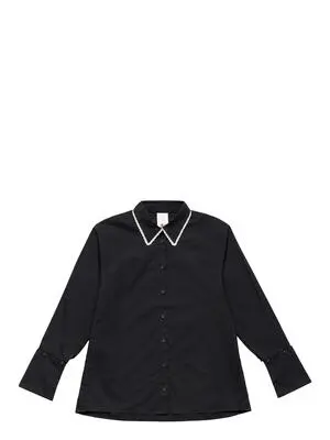ALAS Alas'Name Silk-Cotton Shirt With Lace Trim