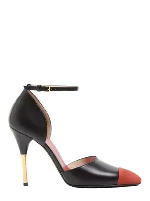 Valentino Garavani Valentino Garavani D'Orsay Sinead Pumps In Goatskin And Suede Black