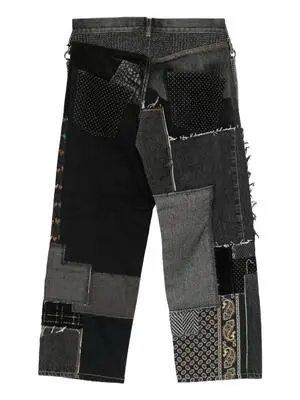 Junya Watanabe Patchwork Selvage Jeans - Black