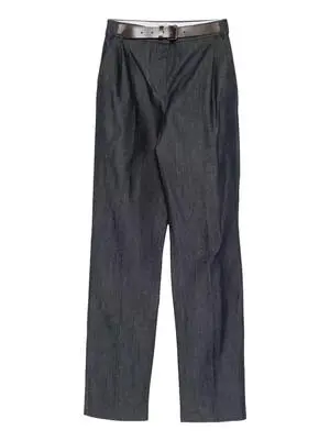 Dice Kayek Belted Pleat Jeans - Blue
