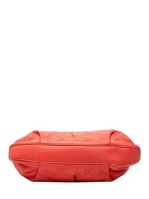 LOUIS VUITTON Monogram Mahina Selene Mm Satchel - Red
