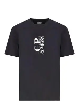 C.P. COMPANY Logo-print T-shirt - Blue