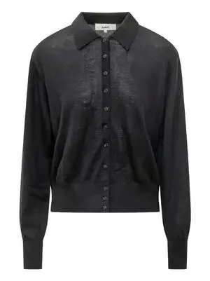 Ba&sh Polo Collar Shirt - Grey