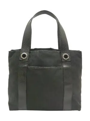 BVLGARI Logomania Canvas Tote Bag - Black