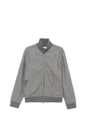 Jacob Cohen Zip-up Herringbone Jacket - Grey