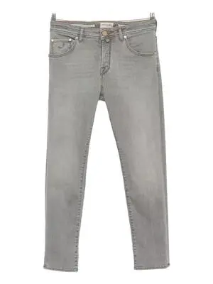 Jacob Cohen Scott Cropped Slim-fit Jeans - Grey