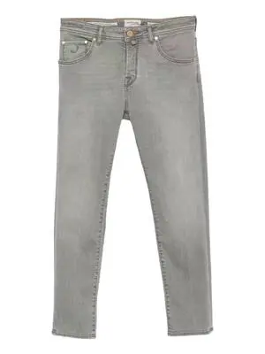 Jacob Cohen Scott Cropped Slim-fit Jeans - Grey