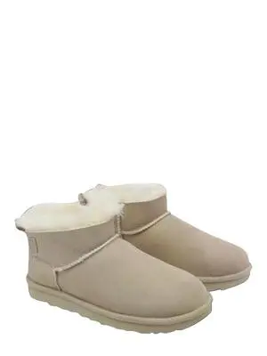 UGG Ultra Mini Bailey Suede Boots - Neutrals