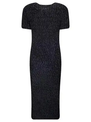 Khaite Perry Ruched Silk Chiffon Midi Dress - Black