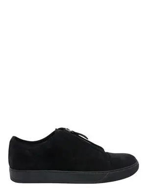LANVIN Dbb1 Suede Zip Sneakers - Black