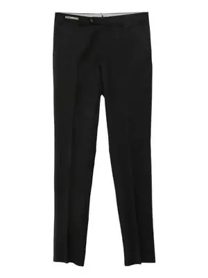 Corneliani Tailored Pressed-crease Trousers - Black