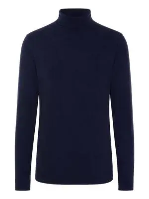 THOM KROM Roll Neck Long Sleeve Sweater - Blue