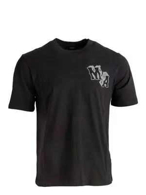 Amiri Crystal-embellished Logo-print T-shirt - Black