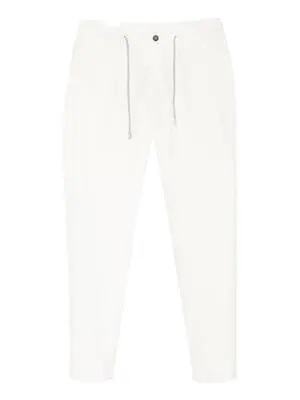 Eleventy Eleventy Drawstring Pleated Trousers White