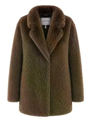 VALENTINI 1972 Faux Fur Coat - Brown