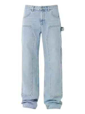 Hugo Carpenter-style Panelled Jeans - Blue