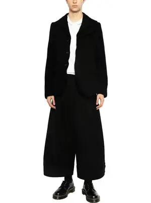 Comme Des Garçons Layered Button-fastening Blazer - Black